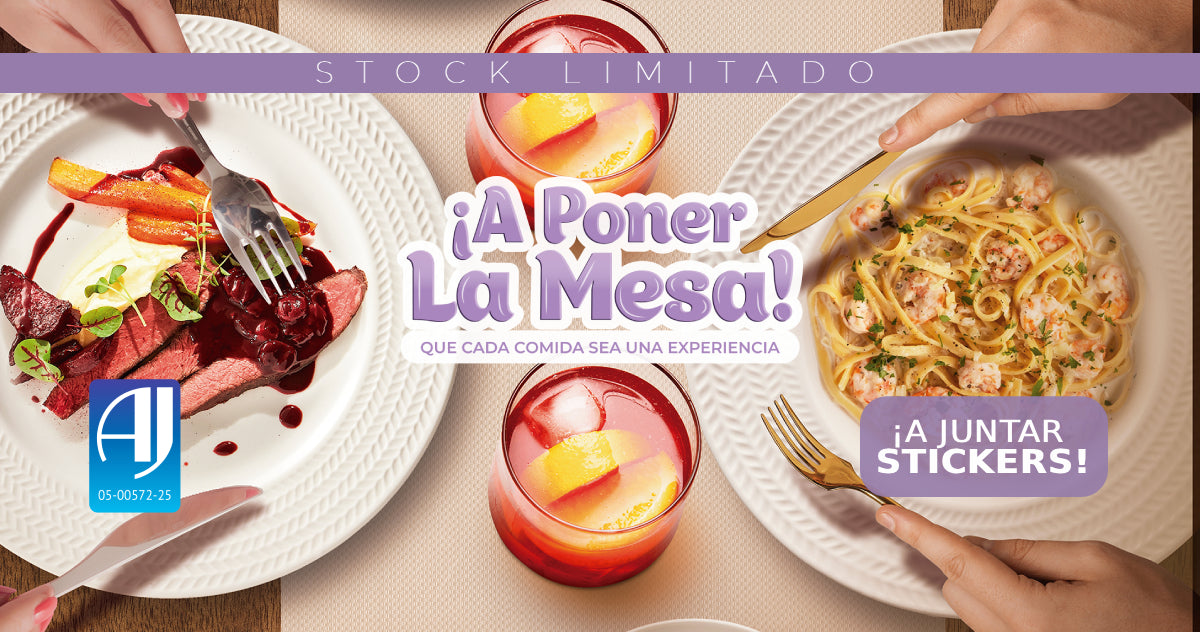 A poner la mesa | Compra online, suma stickers y canjea tu vajilla ...