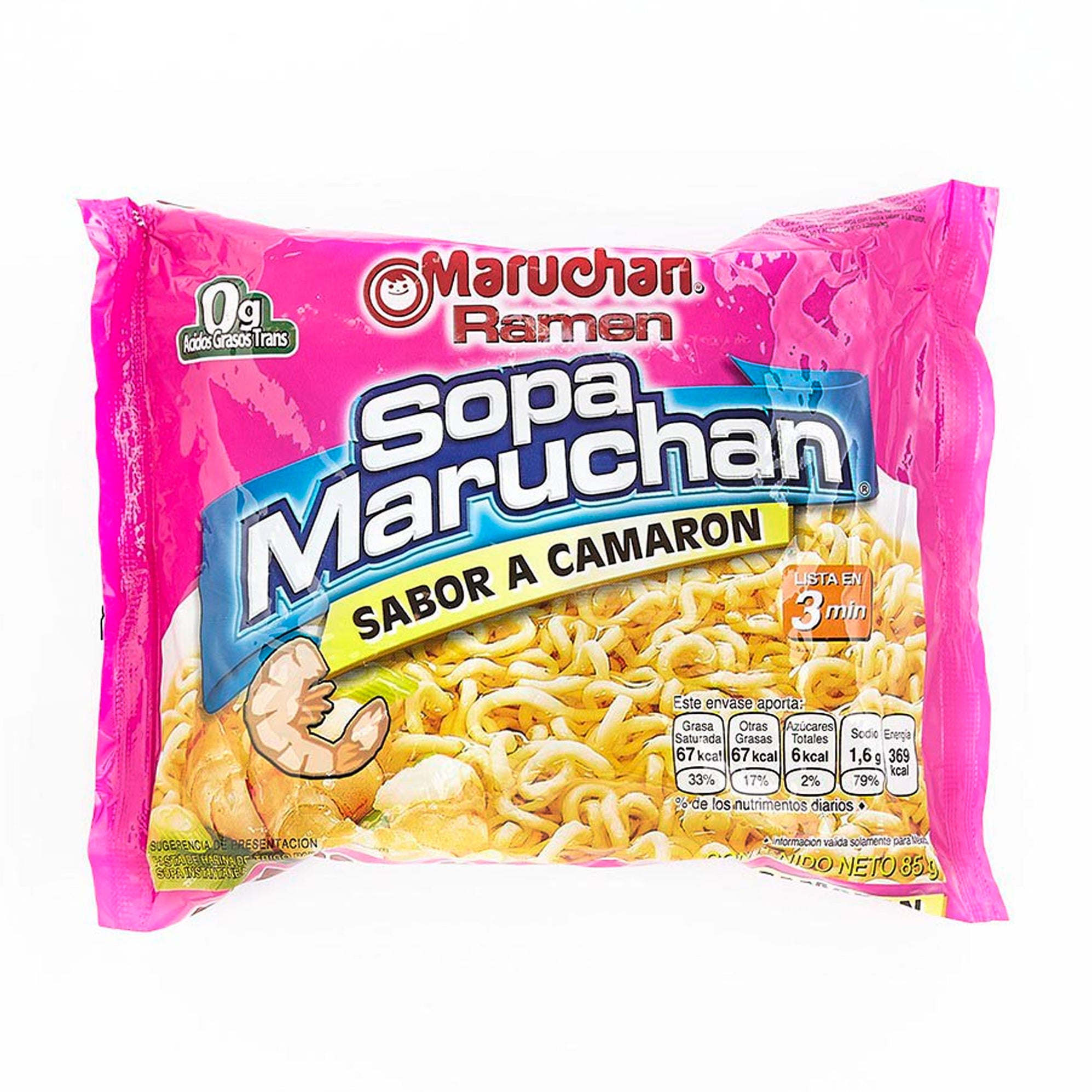 Ramen Maruchan Sabor Camarón Bolsa X 85G— Farmacorp