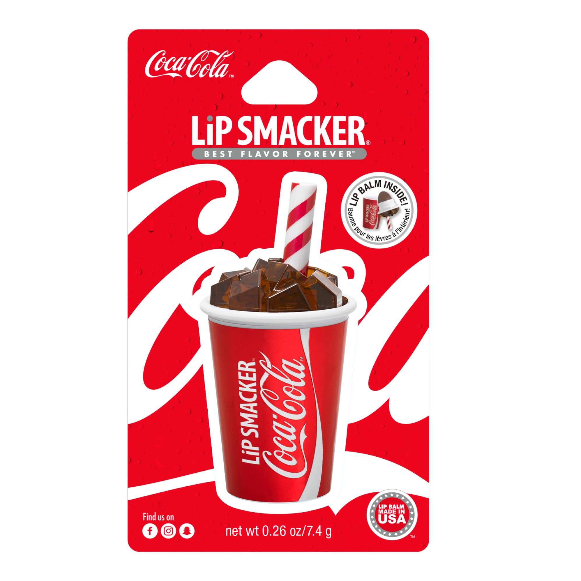 Lip Smacker Cup Coca Cola 7.4g: Sabor Icónico— Farmacorp