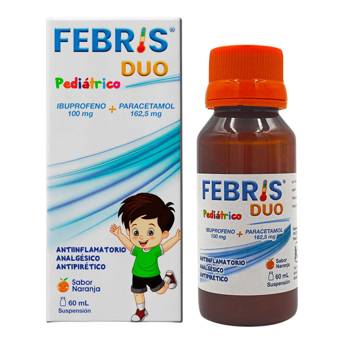 Febris Duo Ibuprofeno Paracetamol Susp X 60Ml— Farmacorp