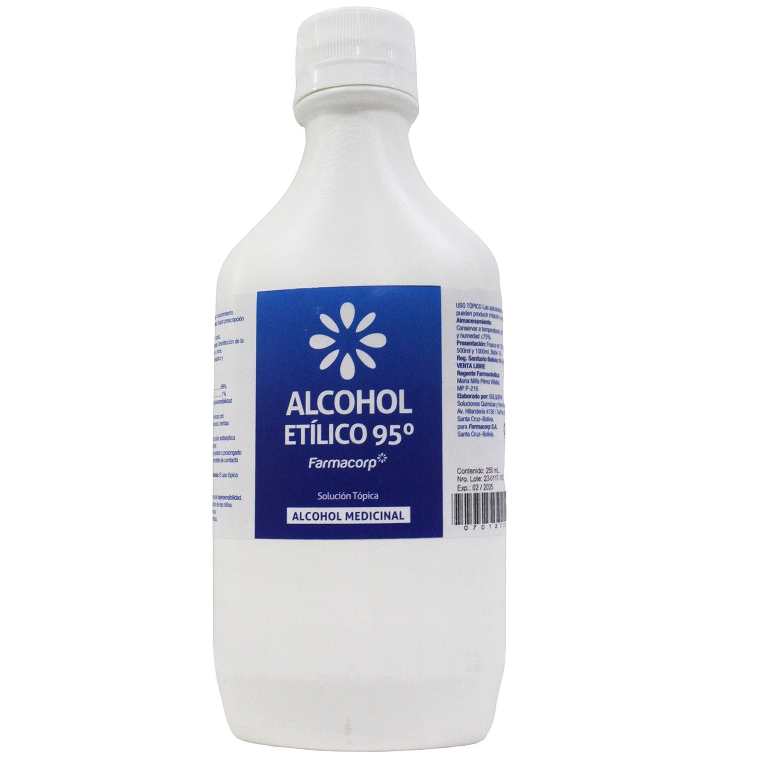 Alcohol Etilico 95 Farmacorp X 125Ml
