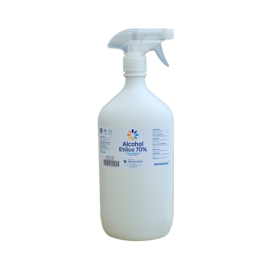 Telchi Alcohol Etilico 70 Solucion Con Dosificacion X 1 L— Farmacorp