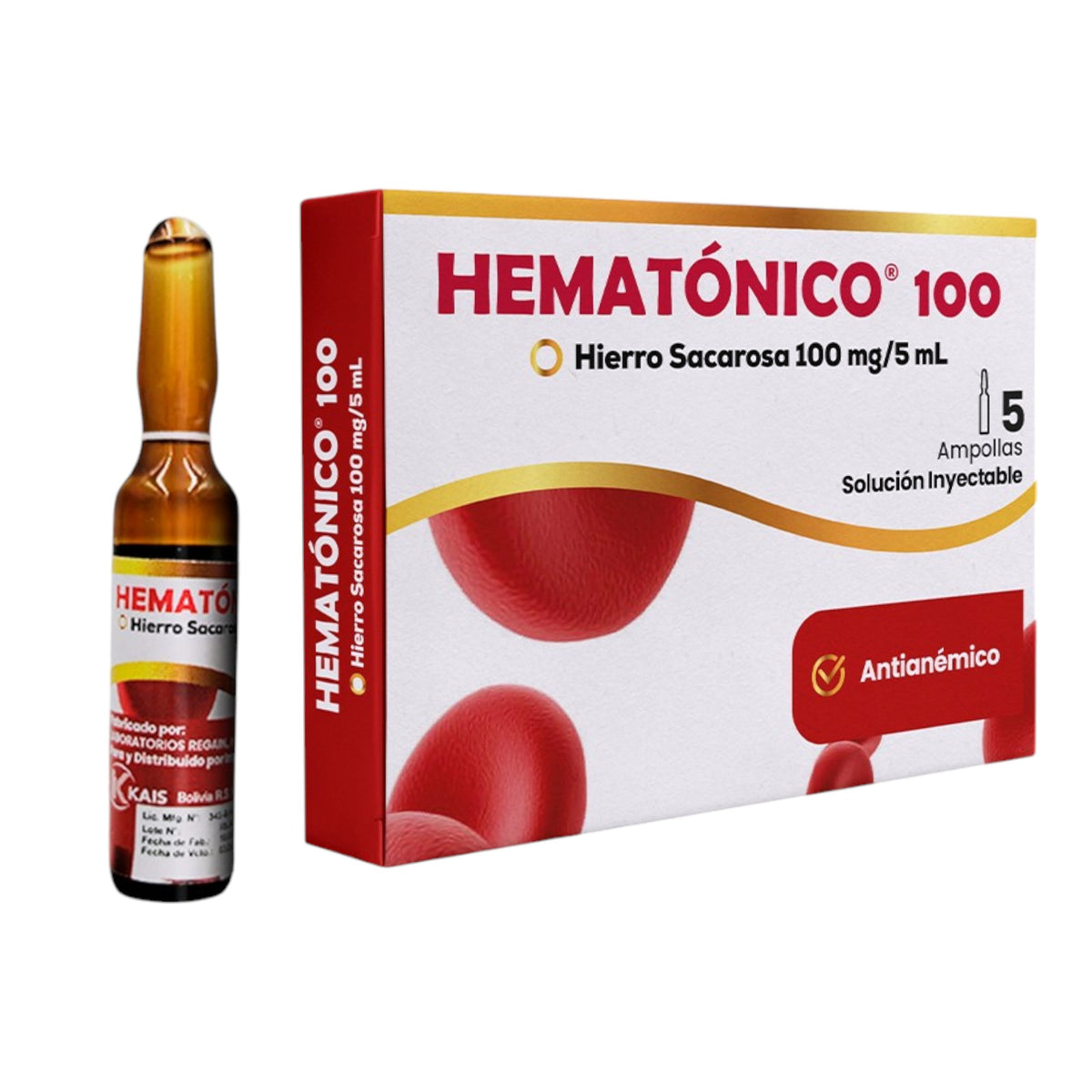 Hematonico 100Mg Hierro Sacarosa Iv X Ampolla/5Ml— Farmacorp