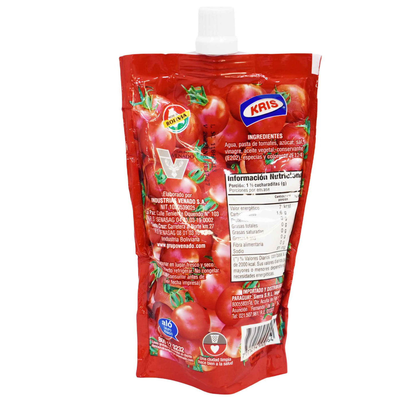 Ketchup Kris Sachet Original X 200G— Farmacorp