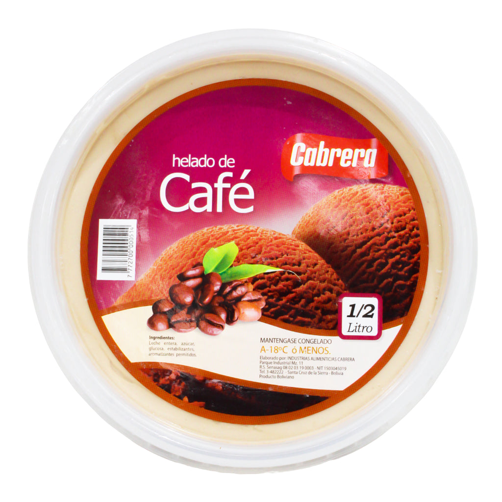 Cabrera Helado De Coco 1 2 Litro— Farmacorp