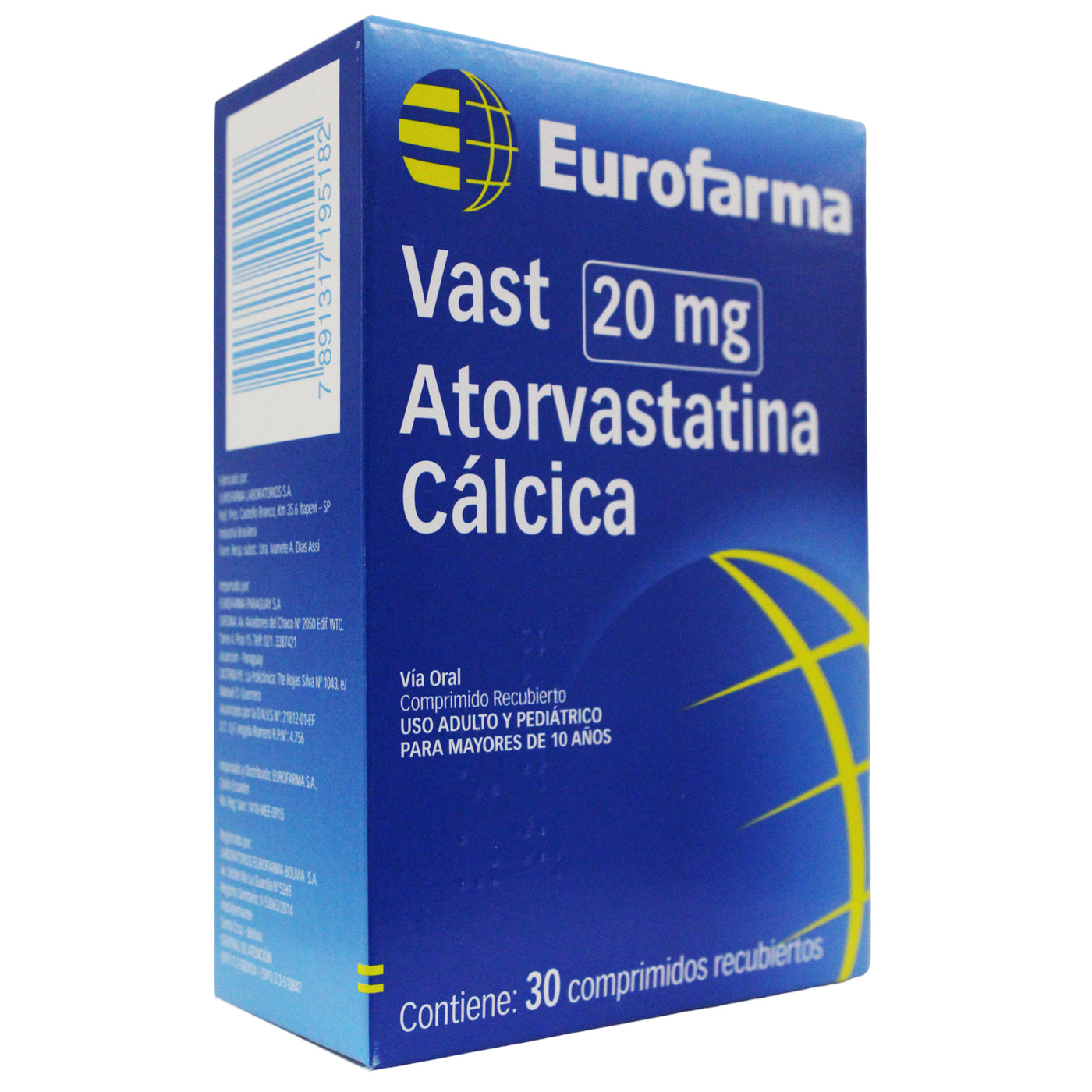 Vast Atorvastatina 20Mg X Comprimido— Farmacorp