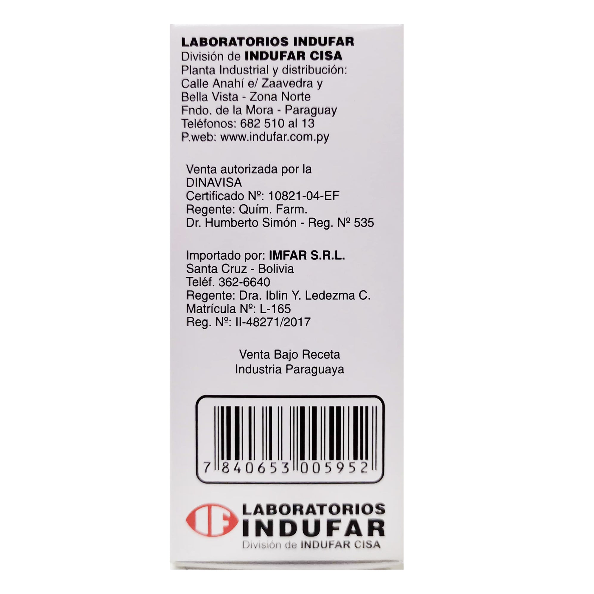 Rifamicina 0.01 Rifocina Spray Farmacorp X 30Ml