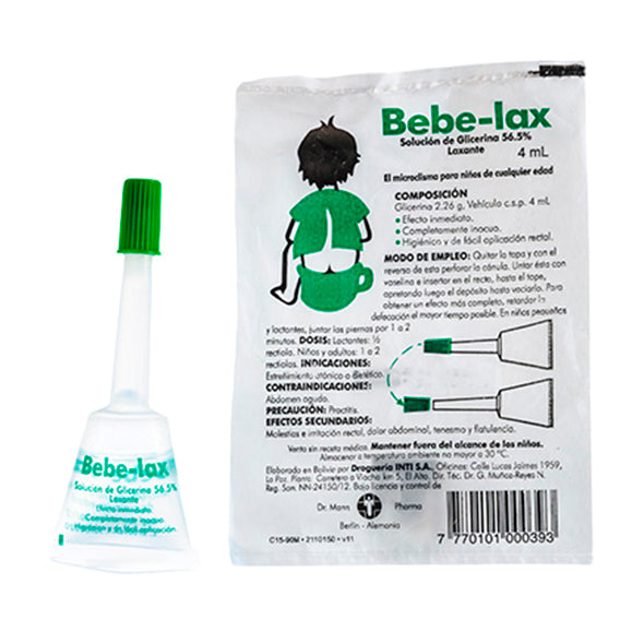 Bebe Lax 56.5 Glicerina X 4Ml— Farmacorp
