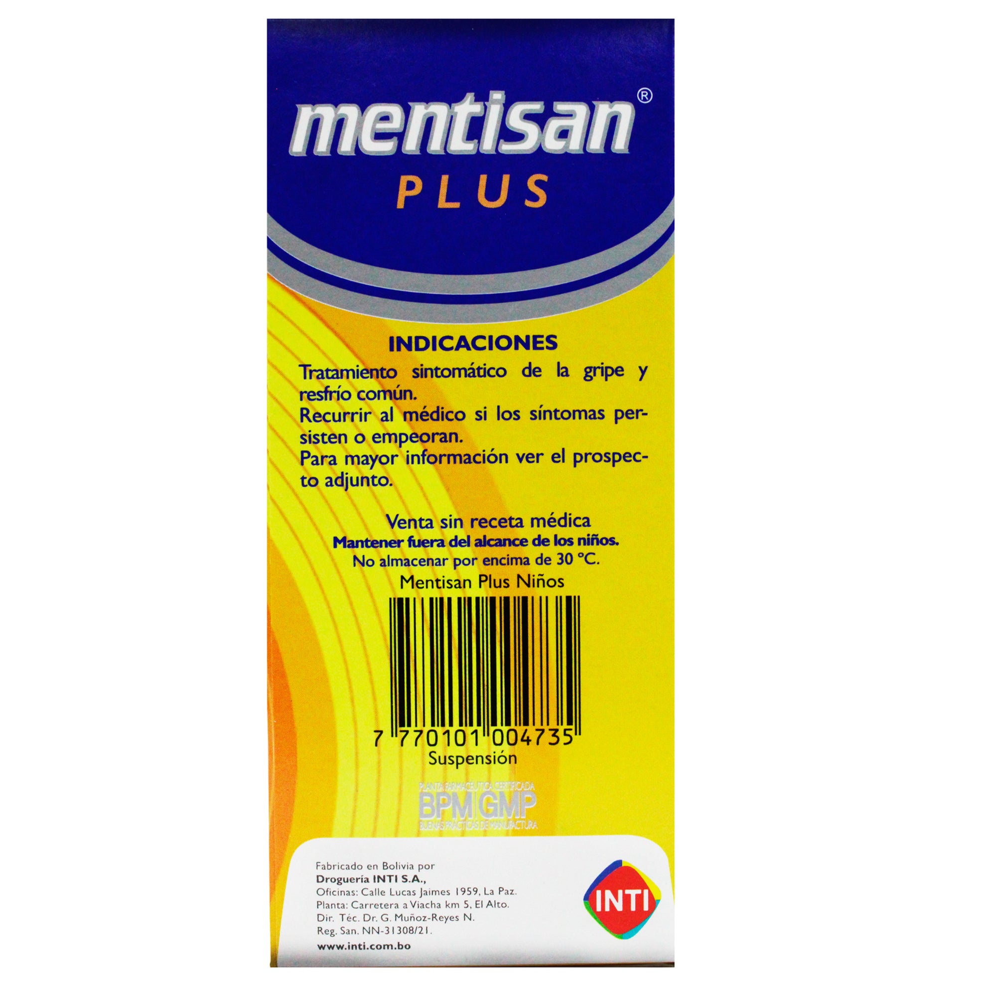 Mentisan Plus Ninos Susp X 100Ml— Farmacorp