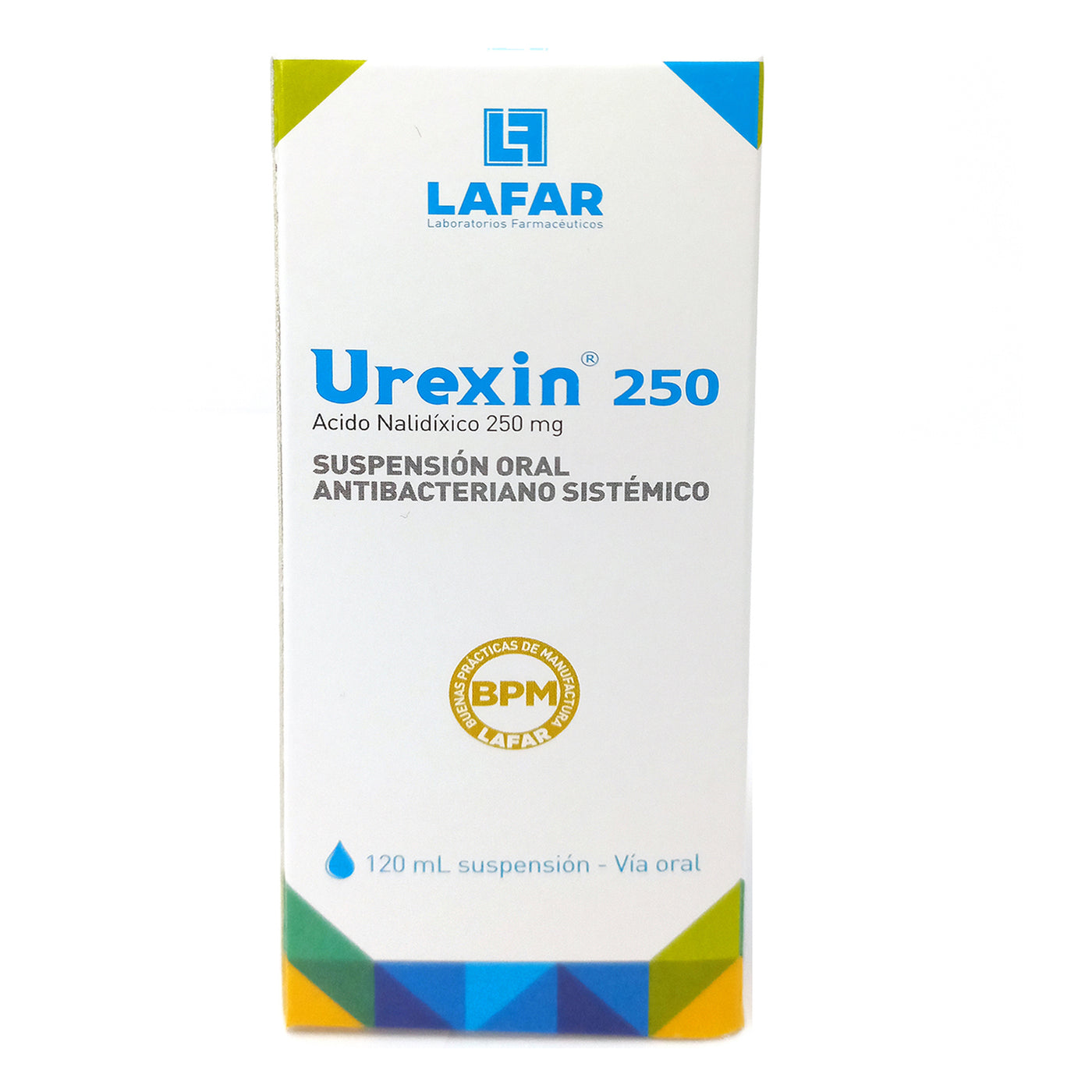 Urexin 250Mg 5Ml Susp X 120Ml Acido Nalidixico— Farmacorp