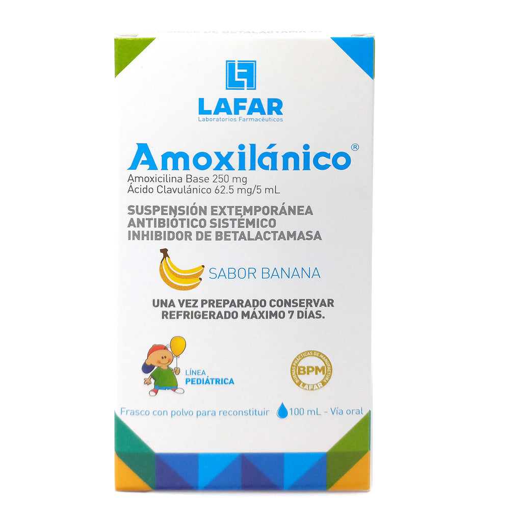 Amoxidin Plus Amoxicilina 250Mg Ácido Clavulánico 62.5Mg X 100Ml— Farmacorp