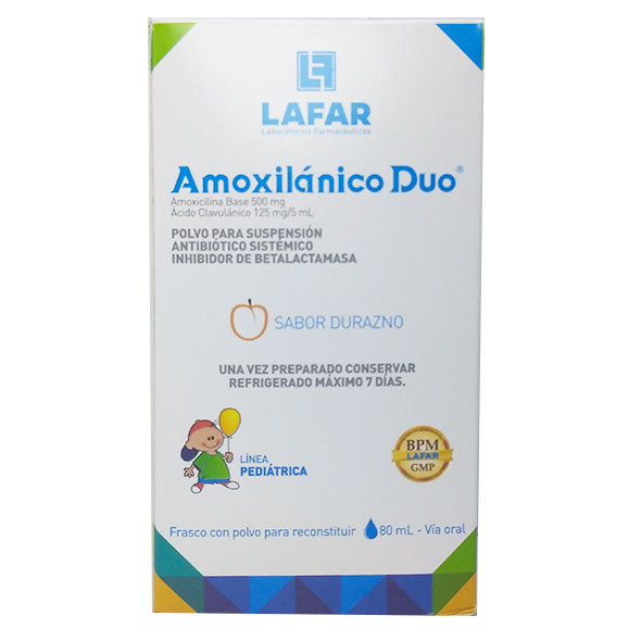 Amoxilanico Duo 500 125Mg Susp X80ml Amoxic Clavul— Farmacorp