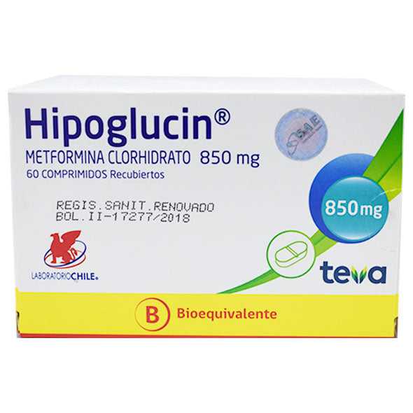 Hipoglucin 850Mg Metformina X Tableta— Farmacorp