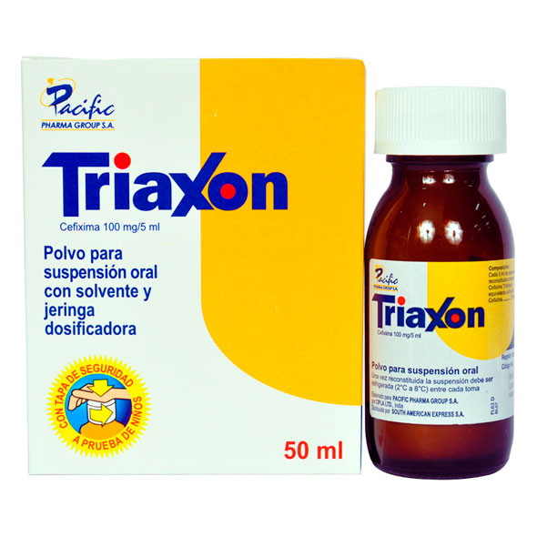 Triaxon 100Mg 5Ml Susp X 50Ml Cefixima— Farmacorp