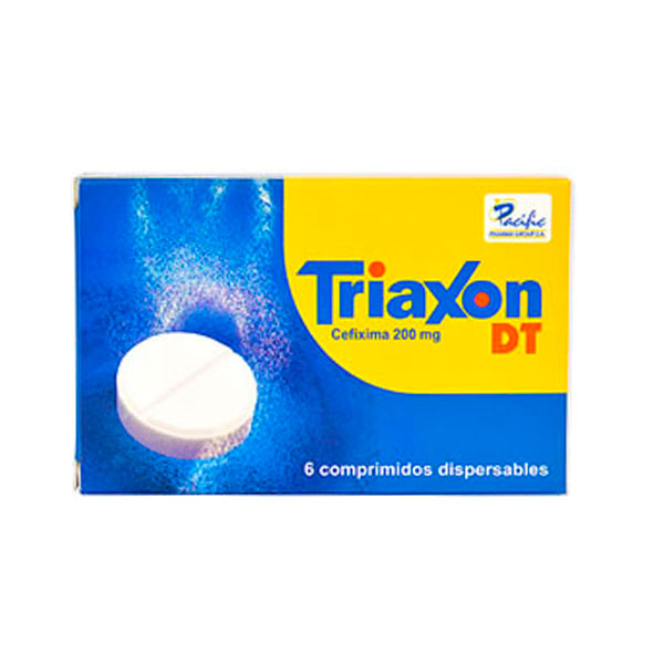 Triaxon Dt Cefixima 200Mg X Tableta— Farmacorp