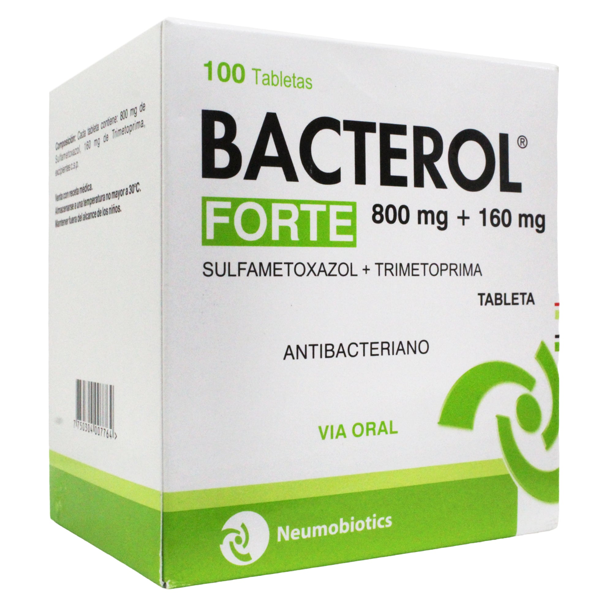 Bacterol Forte Sulfametoxazol 800Mg Y Trimetoprima 160Mg X Tableta ...