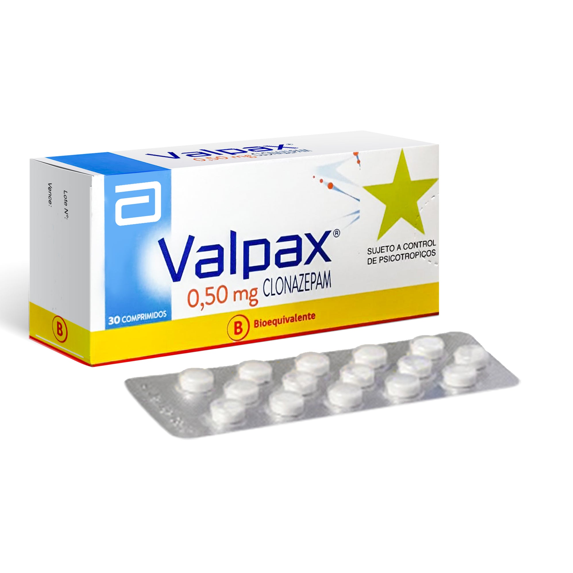 Valpax 0.5Mg Clonazepam X Tableta— Farmacorp