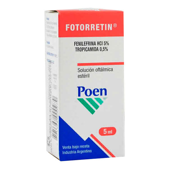 Fotorretin Colirio X 5Ml Fenilefrina Tropicamida— Farmacorp