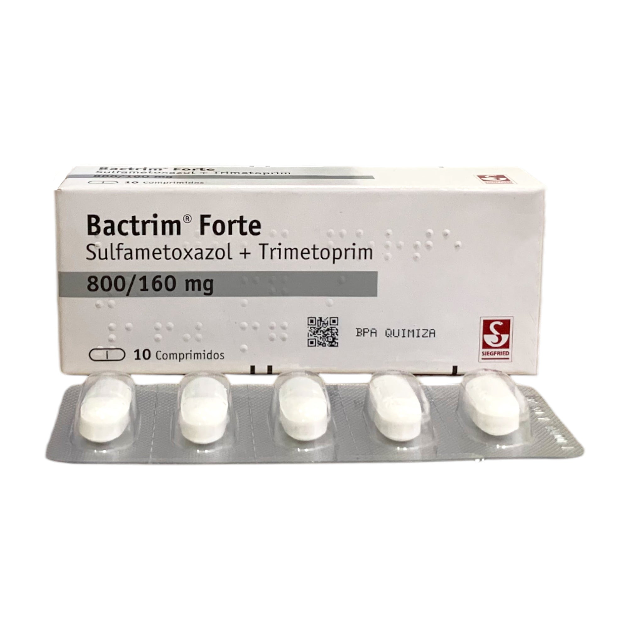 Bactrim Forte 800/160Mg Sulfametoxazol/Trimetoprim X 10 Comprimidos ...