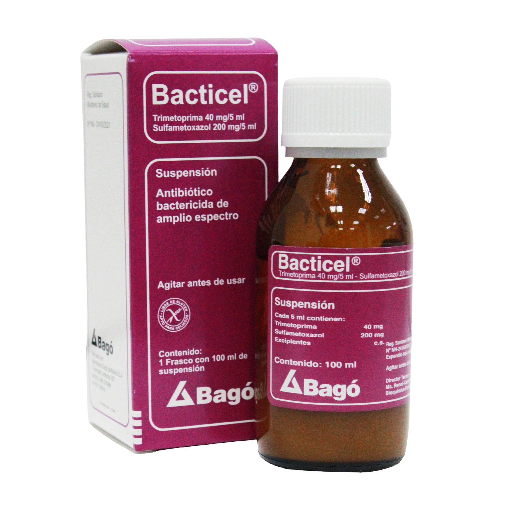 Bacticel Susp X 100Ml Sulfametoxazol Trimetoprim— Farmacorp
