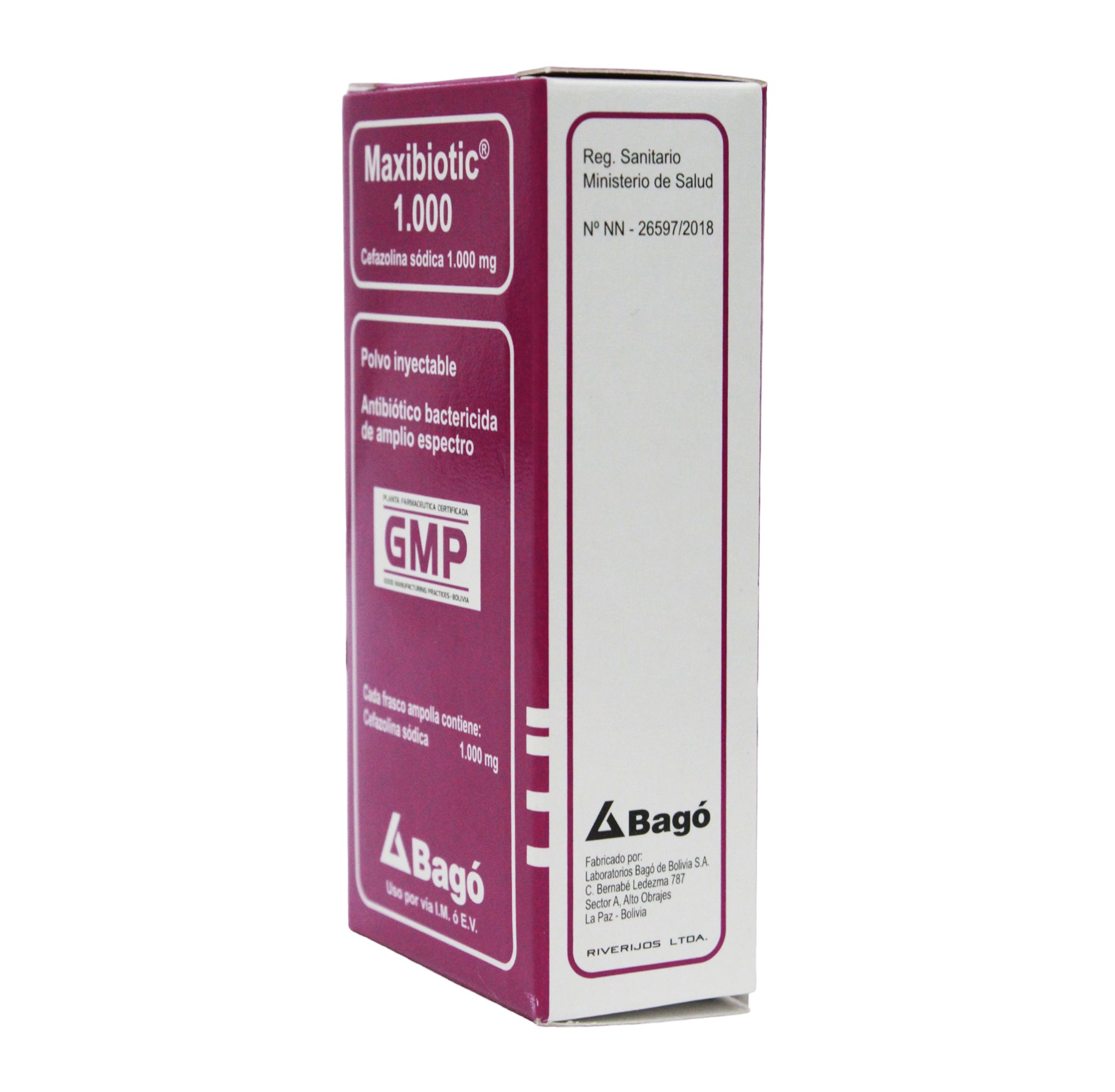 Maxibiotic Cefazolina 1000Mg X Ampolla— Farmacorp