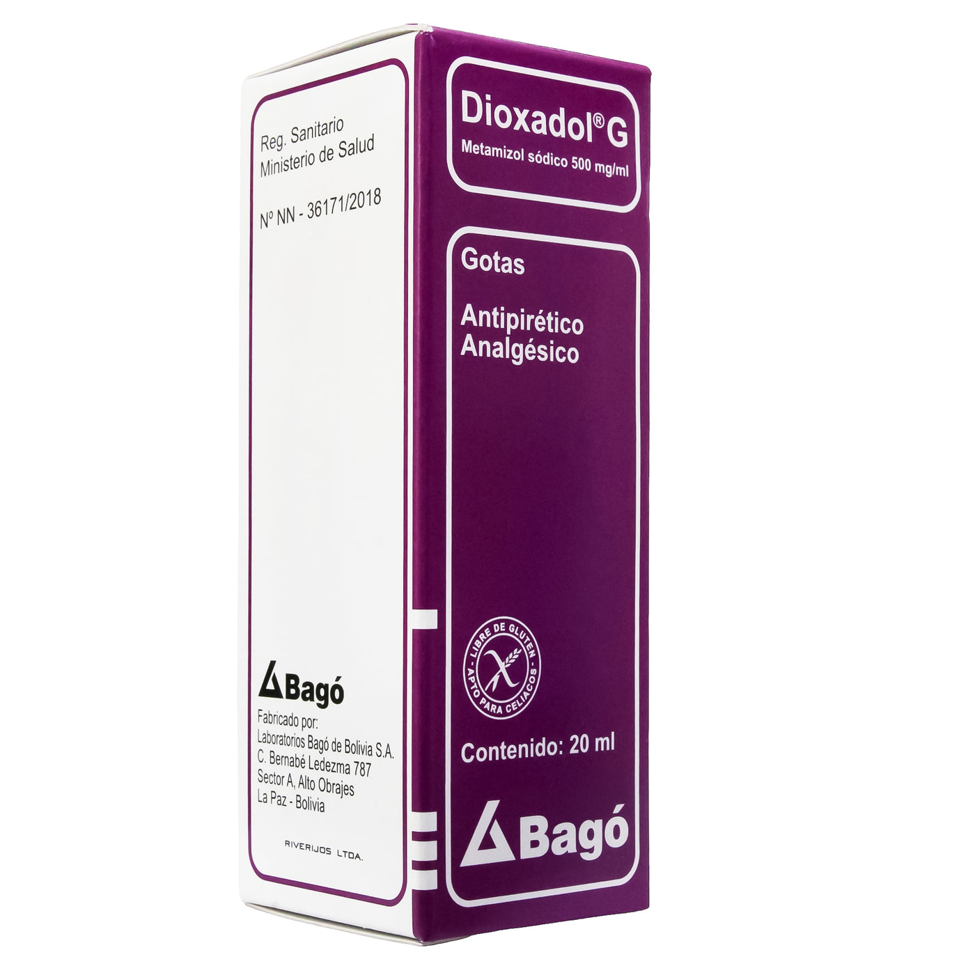 Dioxadol G 500Mg Dipirona X 20Ml— Farmacorp