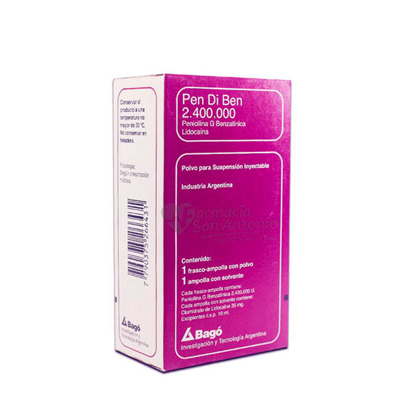 Pen Di Ben 2.400.000 Penicil Benzat X Ampolla— Farmacorp
