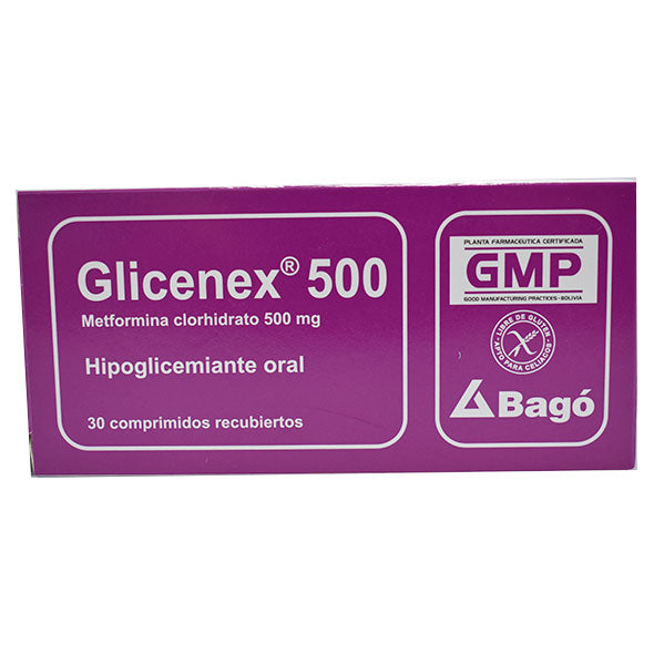 Glicenex 500Mg Metformina X Tableta— Farmacorp
