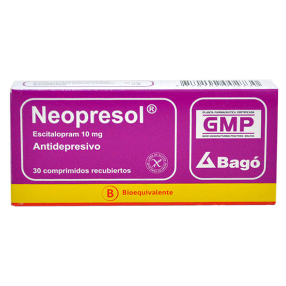 Neopresol 10Mg Escitalopram X Tableta— Farmacorp