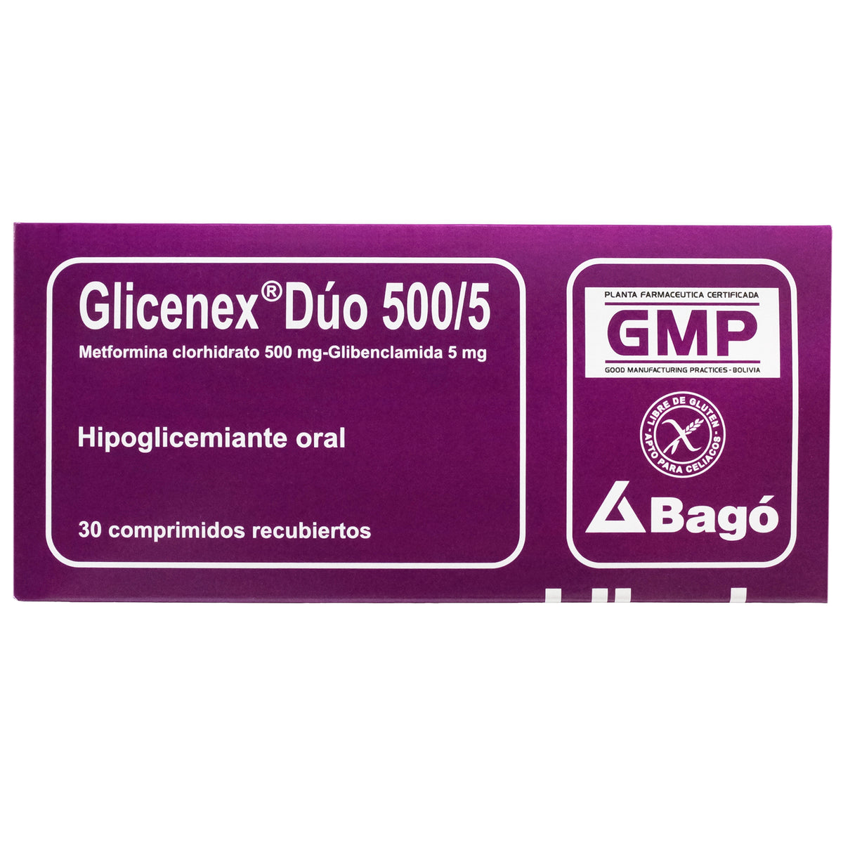 Glicenex Duo 500Mg Metformina Y 5Mg Glibenclamida X Tableta— Farmacorp
