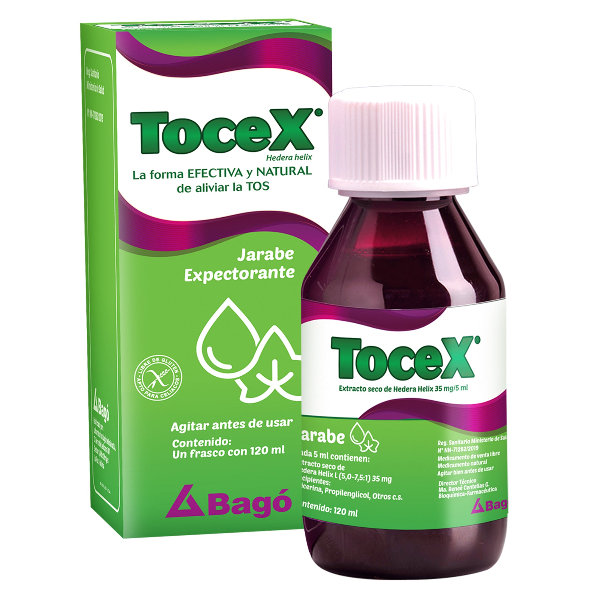 Jarabe Tocex Hedera Helix 120ml | Tos Productiva— Farmacorp