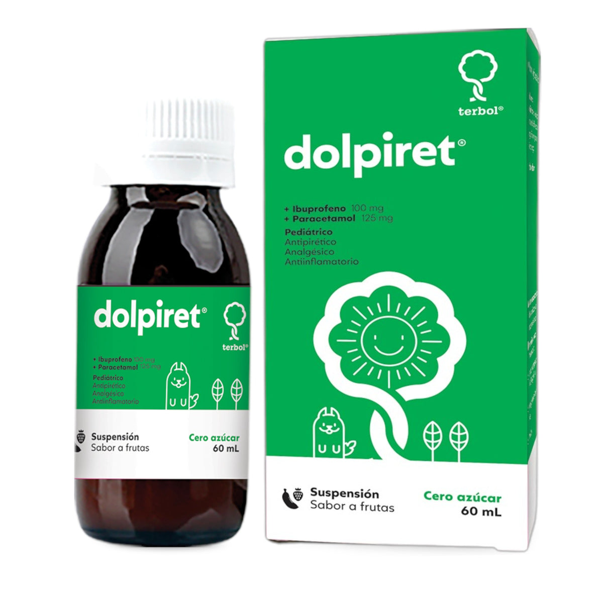 Dolpiret Con Sucralosa Ibuprofeno Paracetamol Suspension X 60Ml— Farmacorp