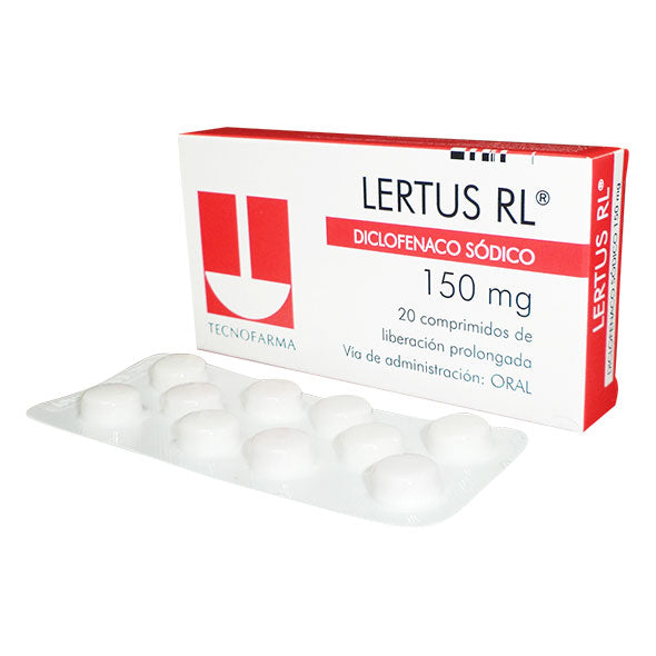 Lertus Rl 150Mg Diclofenaco Sodico X Tableta— Farmacorp