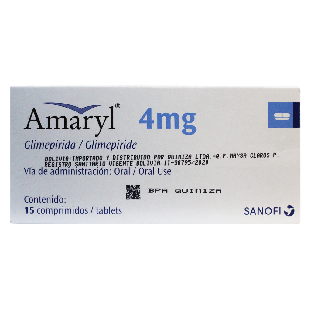 Glemaz 4Mg Glimepirida X Tableta— Farmacorp