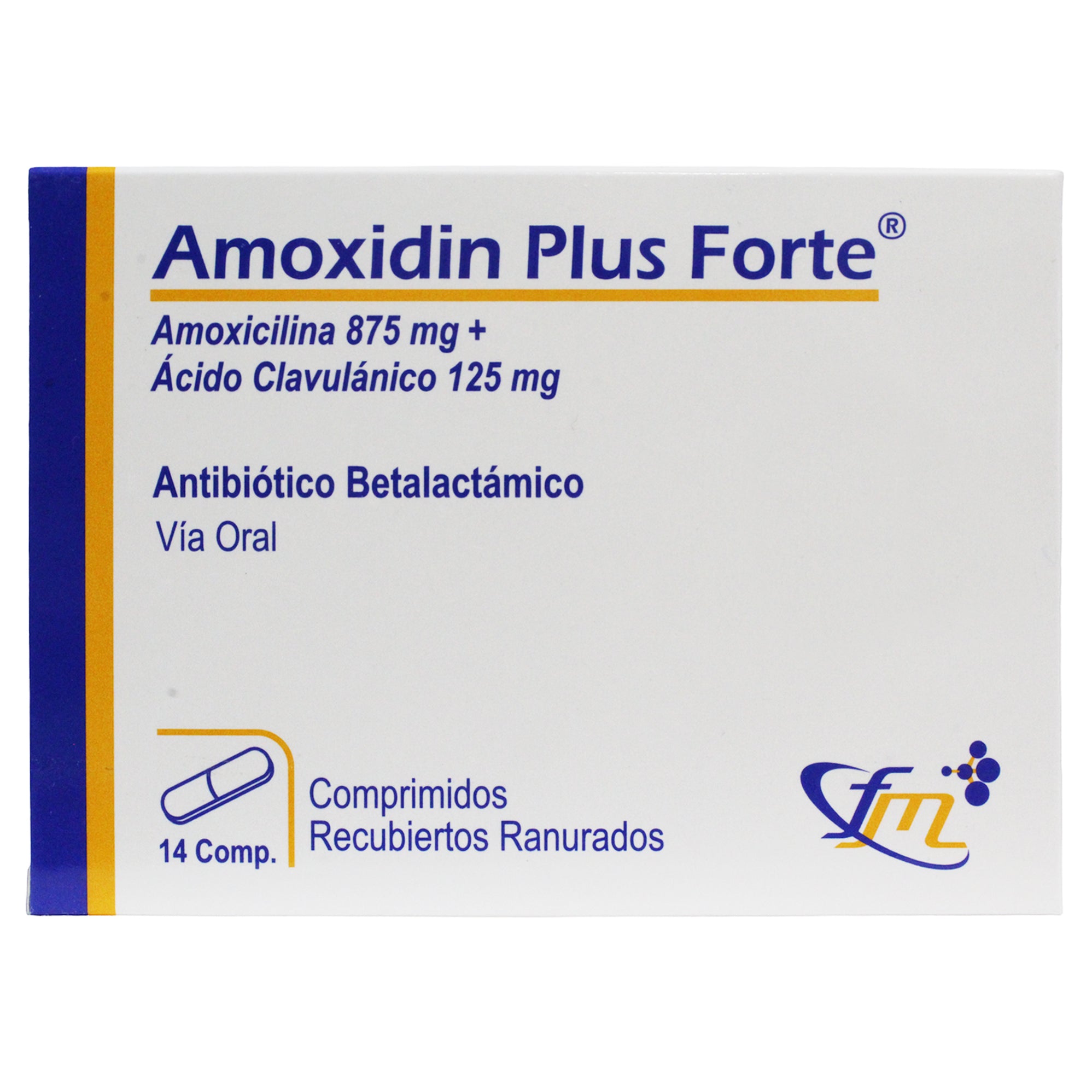 Pentrax Ac Amoxicilina 875Mg Y Acido Clavulanico 125Mg X Tableta— Farmacorp