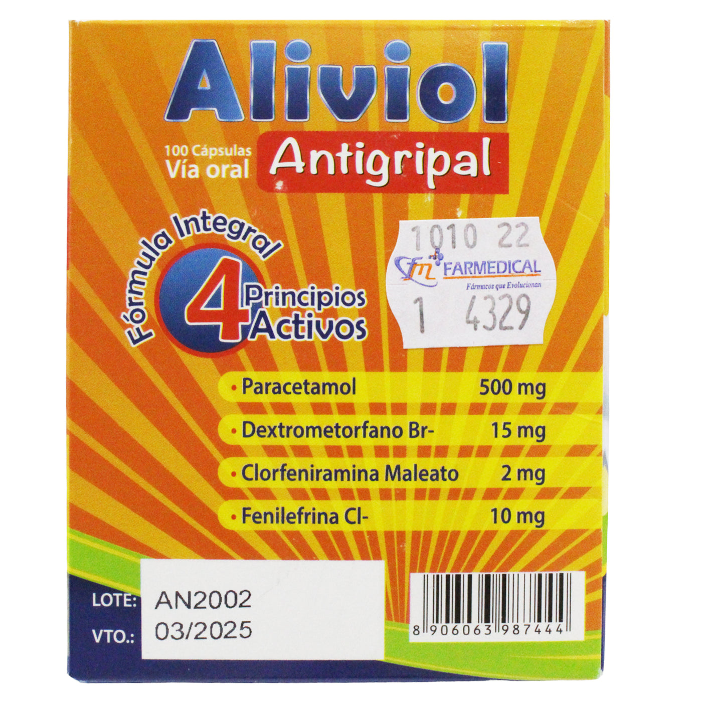 Aliviol Antigripal X Capsula— Farmacorp