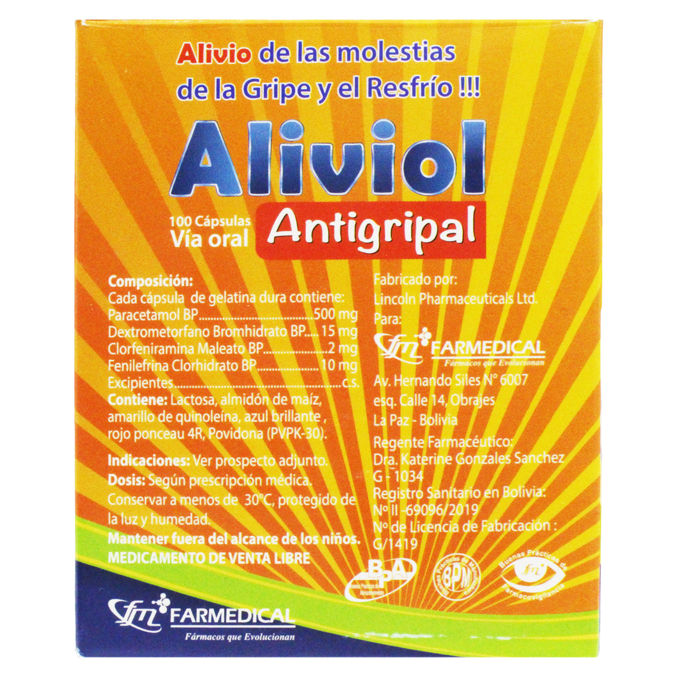 Aliviol Antigripal X Capsula— Farmacorp