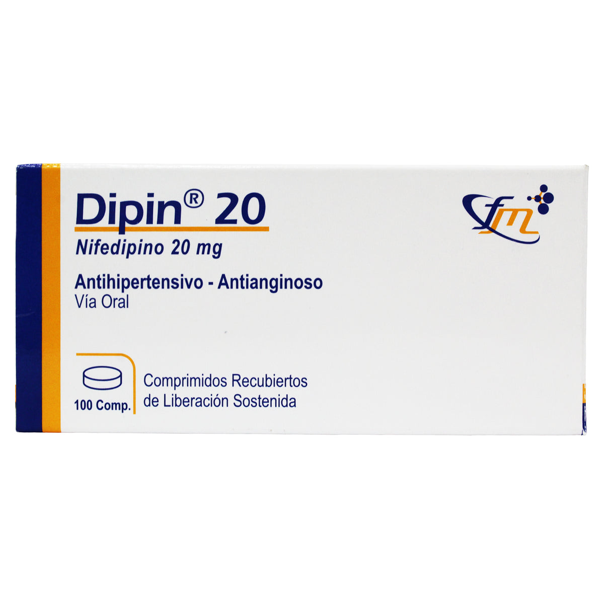 Dipin 20Mg Nifedipino X Tableta— Farmacorp