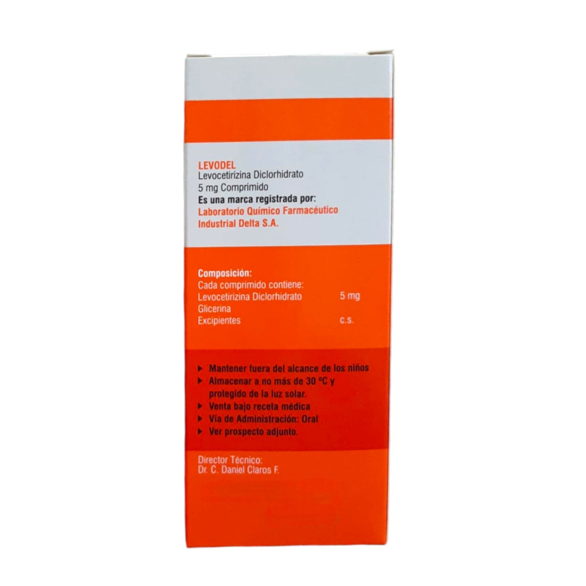 Levodel Levocetirizina 5Mg X Comprimido— Farmacorp