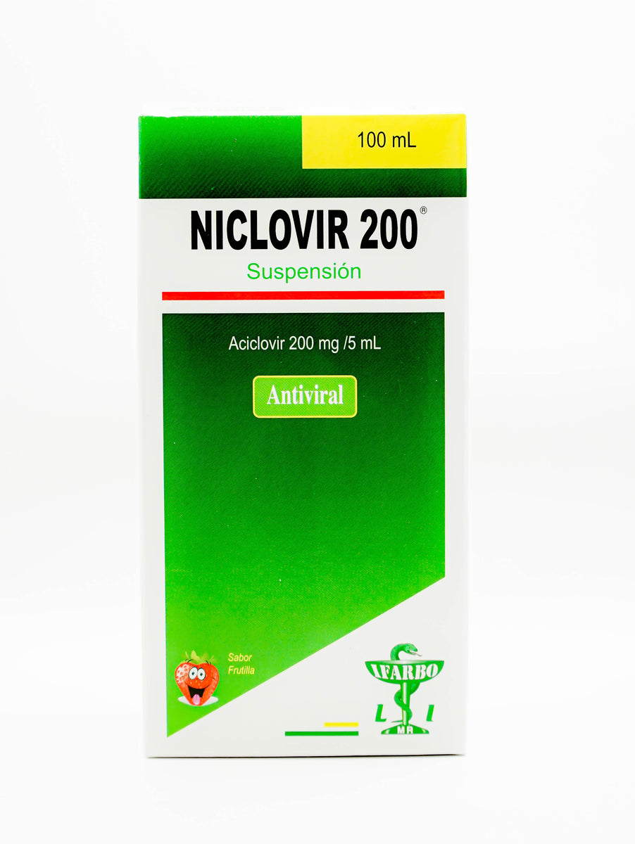 Niclovir Aciclovir 200Mg 5Ml Suspension X 100Ml— Farmacorp