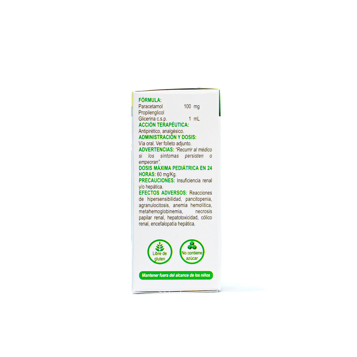 Acetamol 100Mg/Ml Gotas Paracetamol X 15Ml— Farmacorp