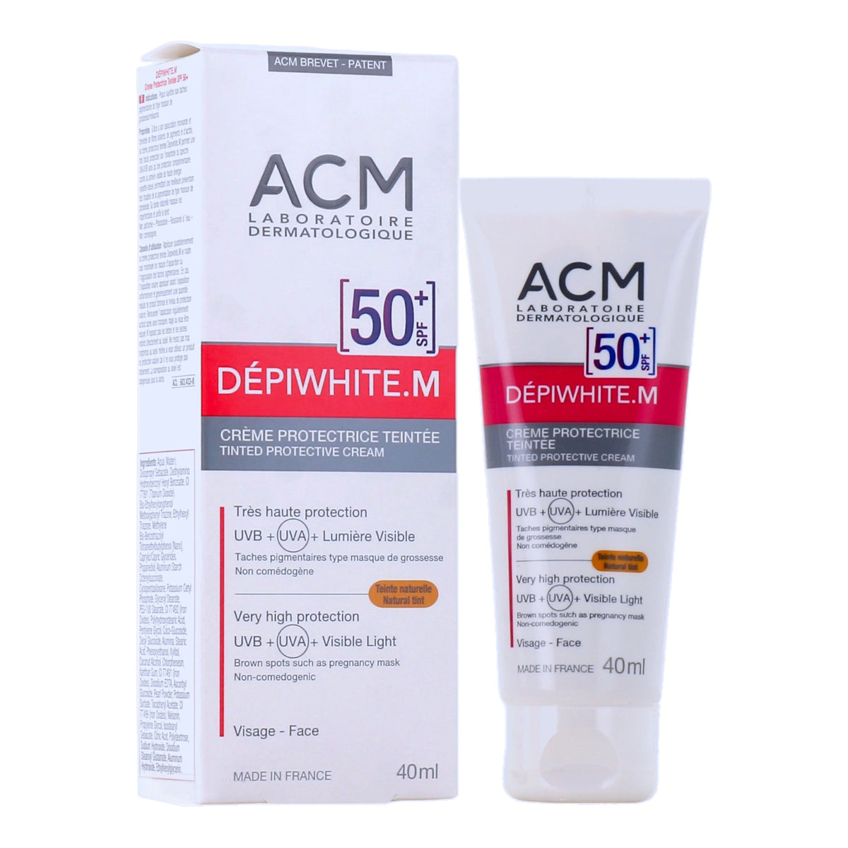 Crema Protectora Acm Depiwhite M Tinted Facial Spf 50+ X 40Ml— Farmacorp