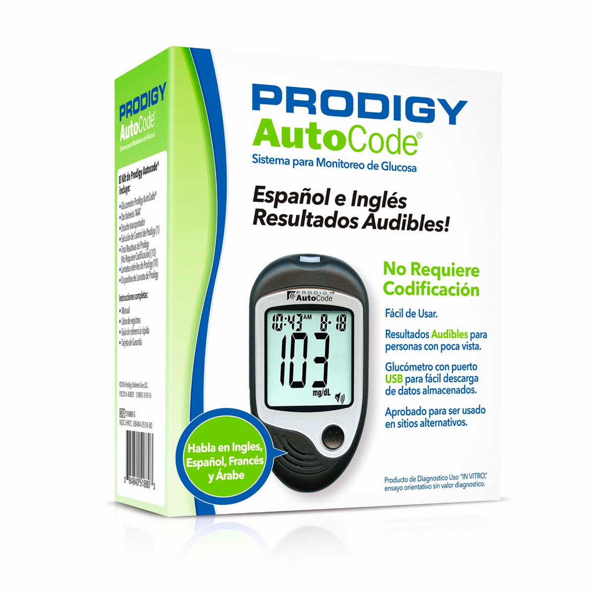 Glucometro Prodigy Auto Code— Farmacorp