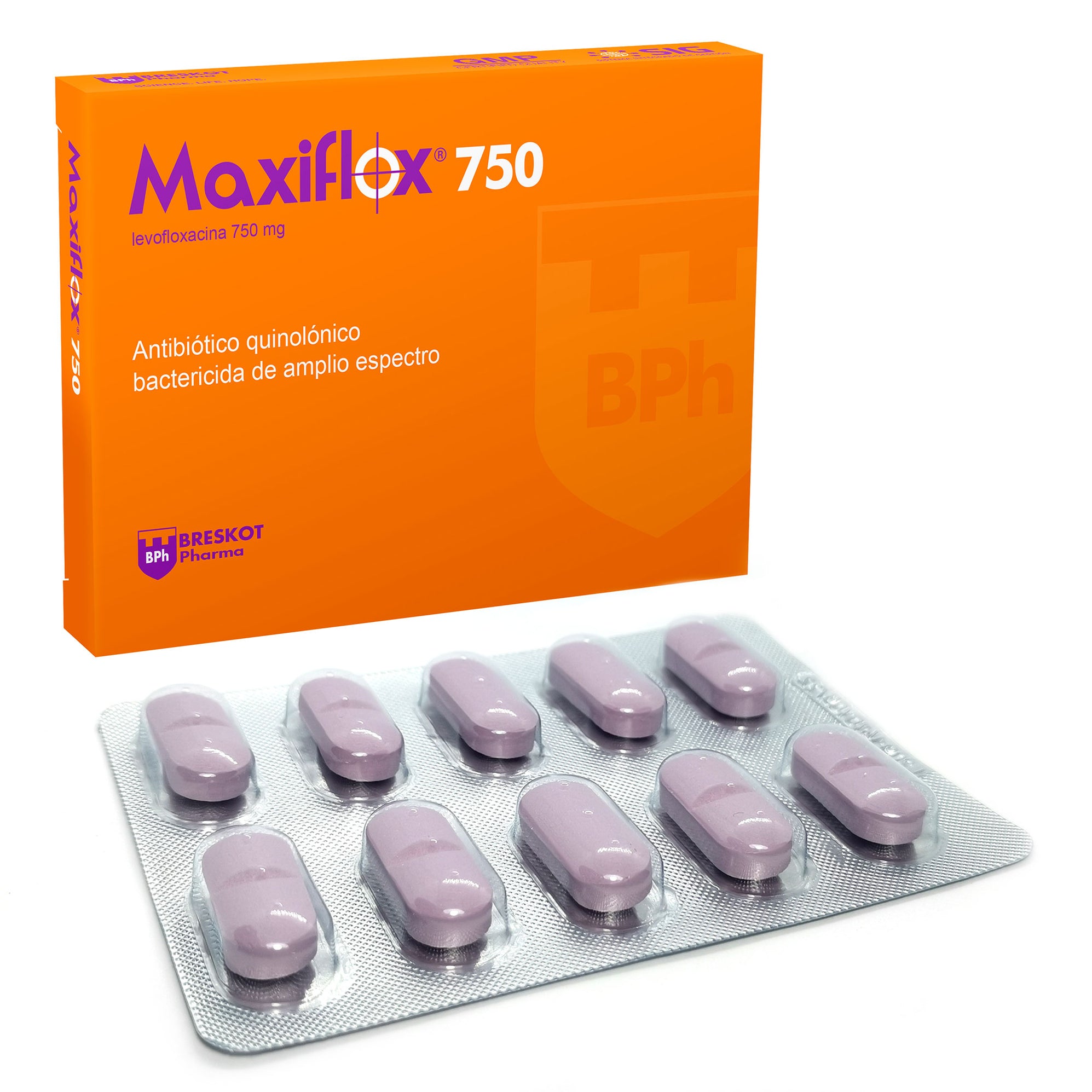 Maxiflox 750Mg Levofloxacina X Tableta— Farmacorp