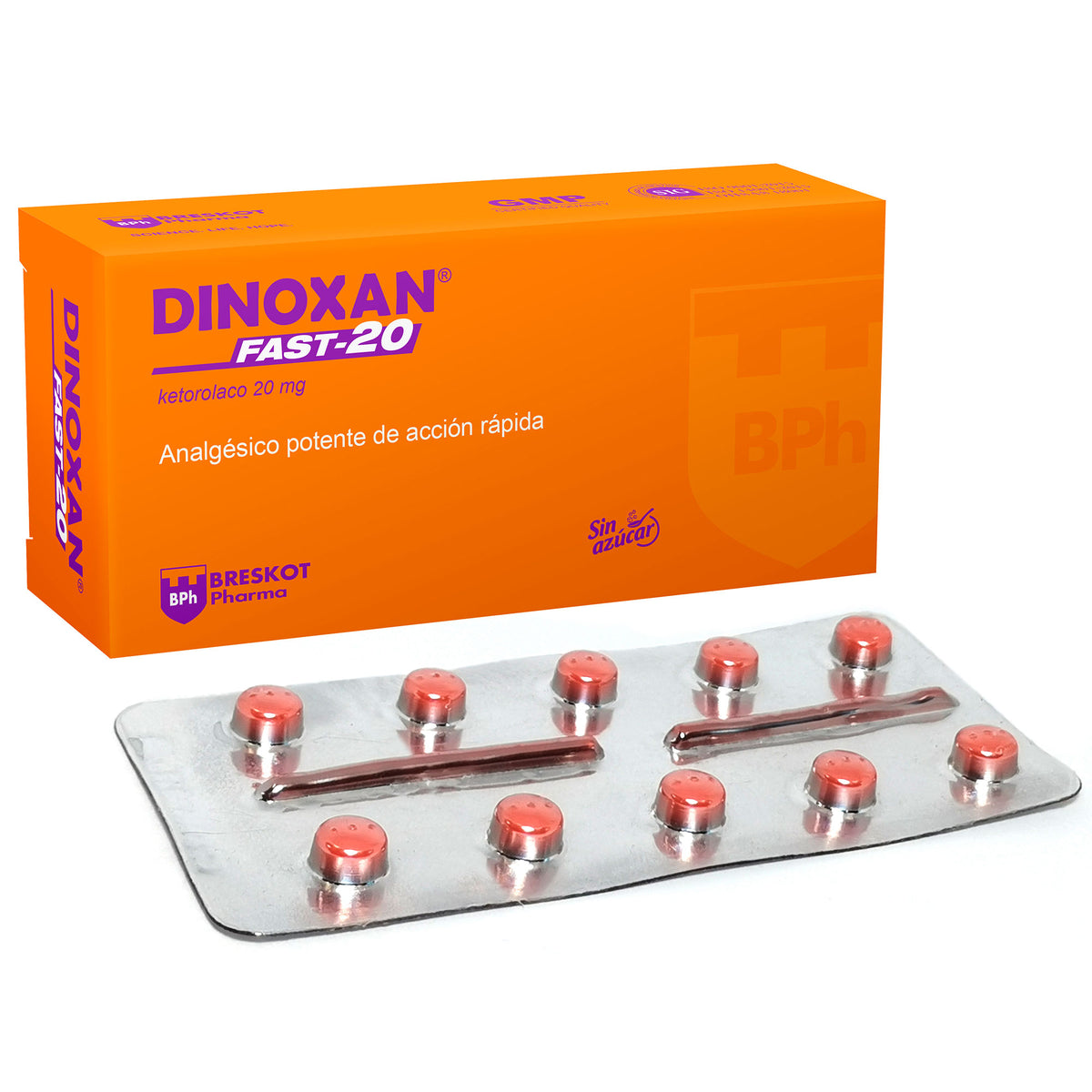Dinoxan Fast 20Mg Ketorolaco X Tableta— Farmacorp