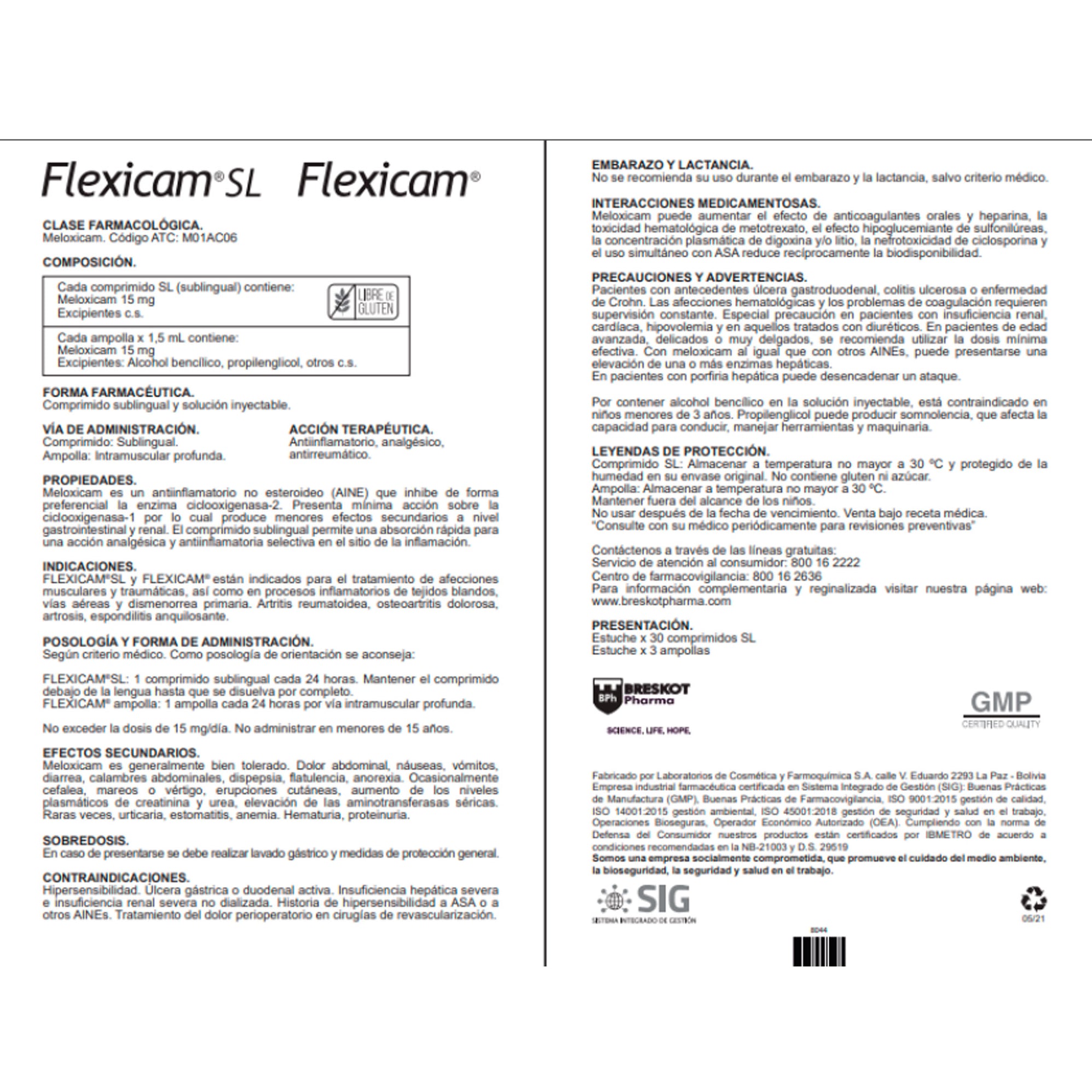 Flexicam 15Mg Meloxicam X Tableta— Farmacorp