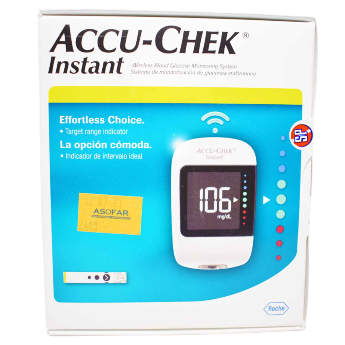 Kit Accu-Chek Instant glucómetro (lápiz + lancetas + tiras)— Farmacorp