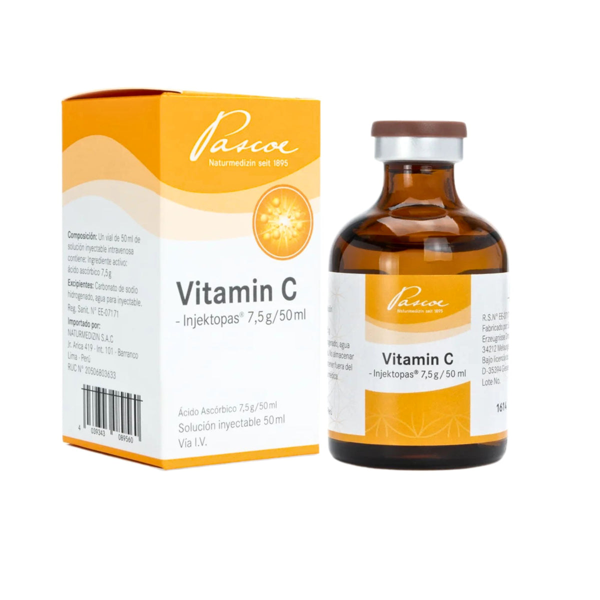 Vitamin C Injektopas 7.5G / 50Ml Iv X Ampolla— Farmacorp