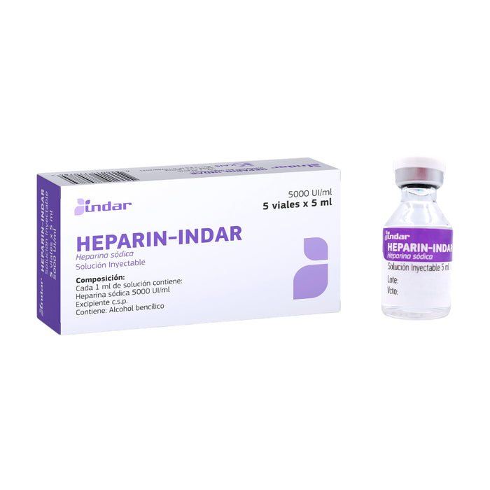 Heparin-Indar 25000Ui 5Ml Heparina X Ampolla— Farmacorp