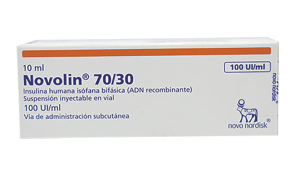 Novolin 70-30 Insulina Mixtard 100Ui Y 1Ml X Ampolla— Farmacorp
